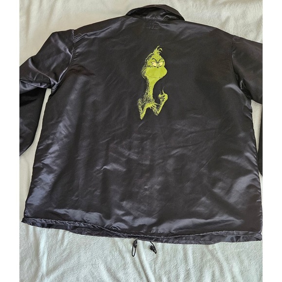 Dr. Seuss | Jackets & Coats | Vintage Xl Mens Dr Seuss The Grinch Nylon ...